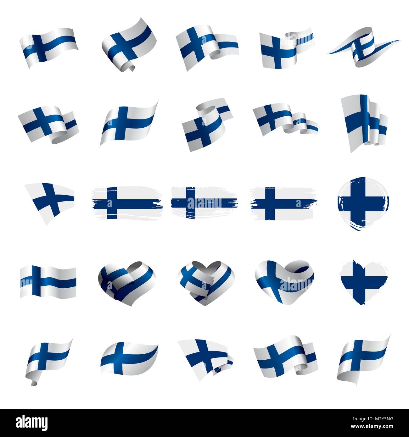 Finland flag, vector illustration Stock Vector Image & Art - Alamy