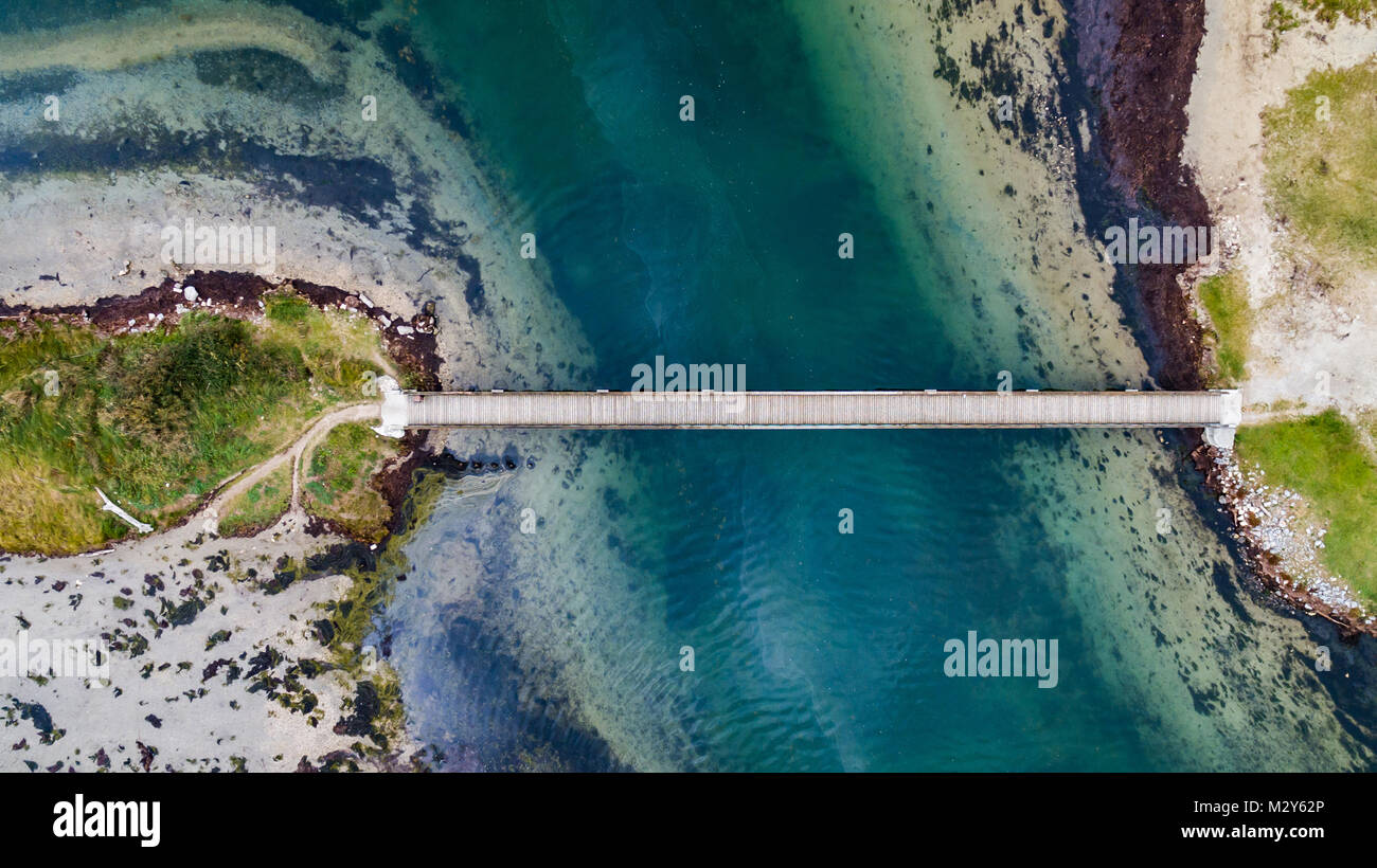 Top view aerial photo from flying drone of a beautiful sea landscape ...