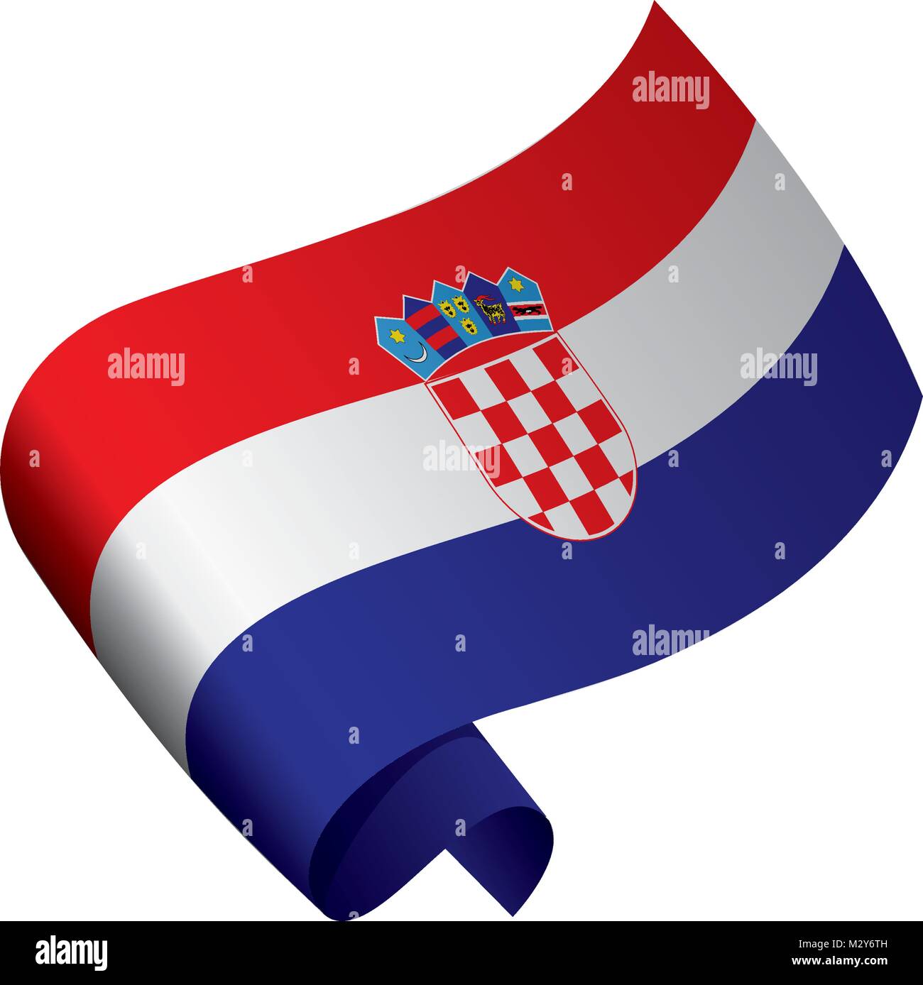 Croatia flag, vector illustration Stock Vector Image & Art - Alamy
