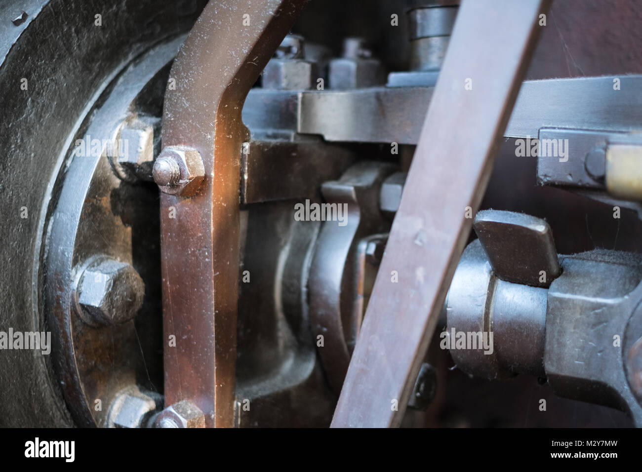 machinery closeup, mechanic concept technical machine details Stock ...