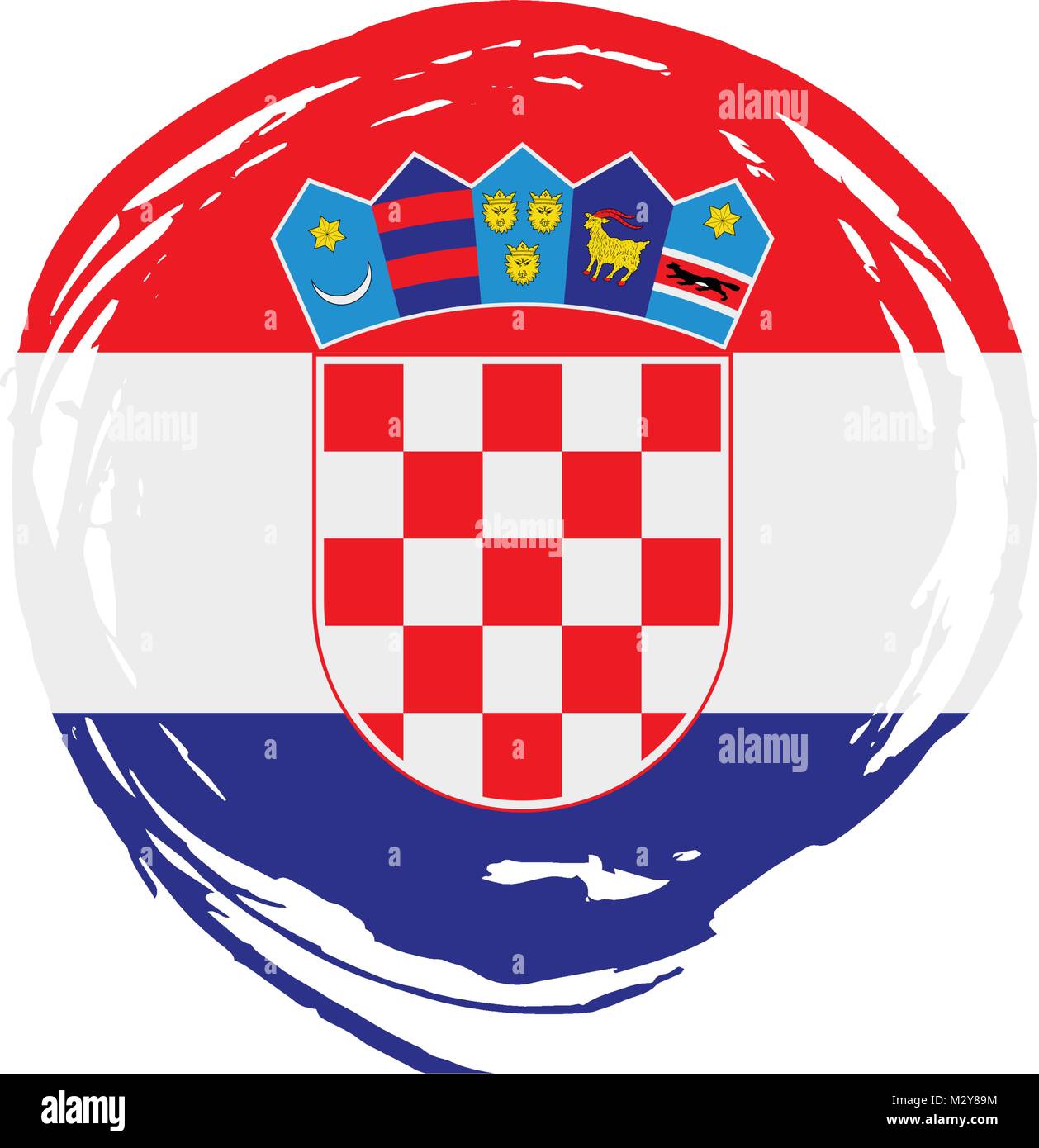 Croatia flag, vector illustration Stock Vector Image & Art - Alamy