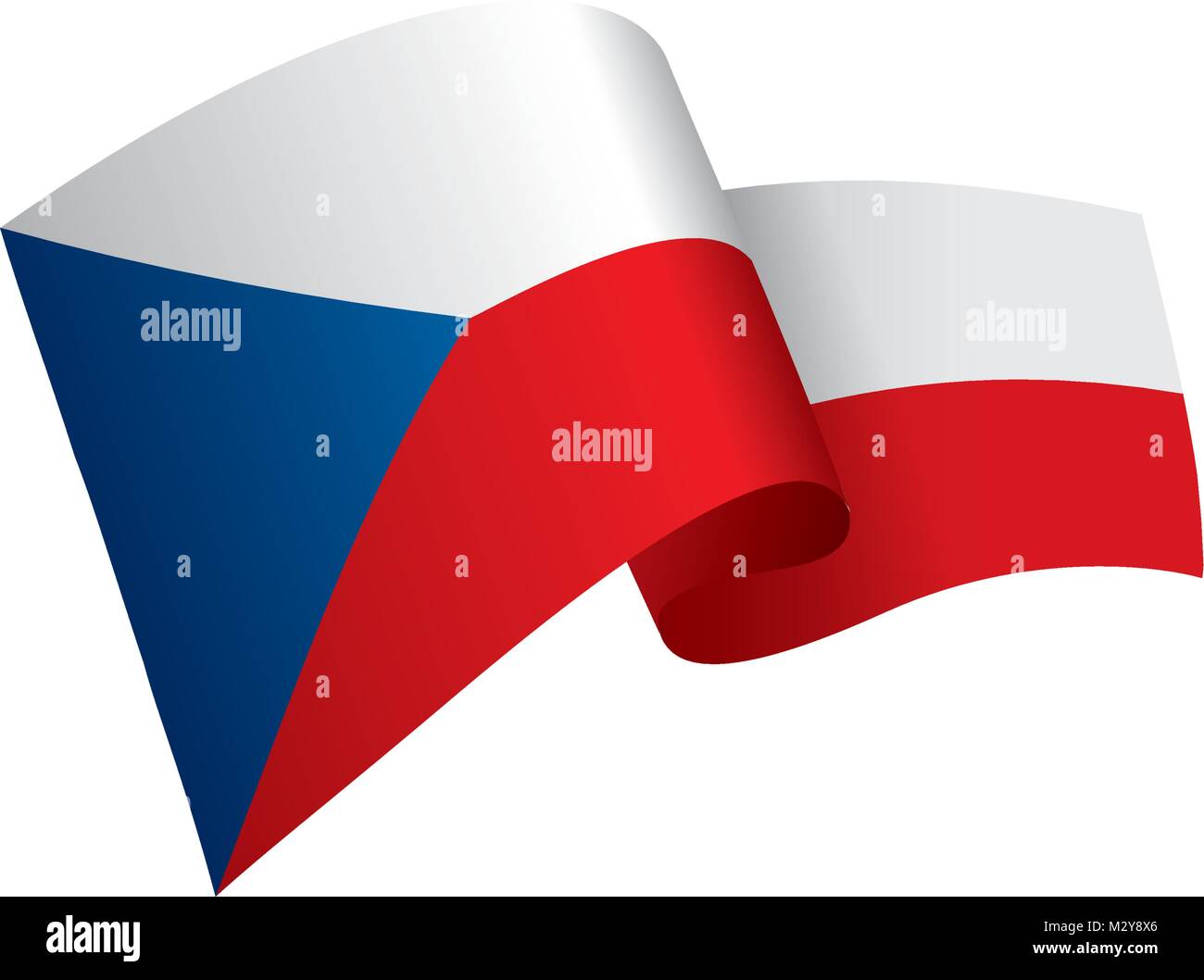 3d czechia flag waving Stock Vector Images - Alamy