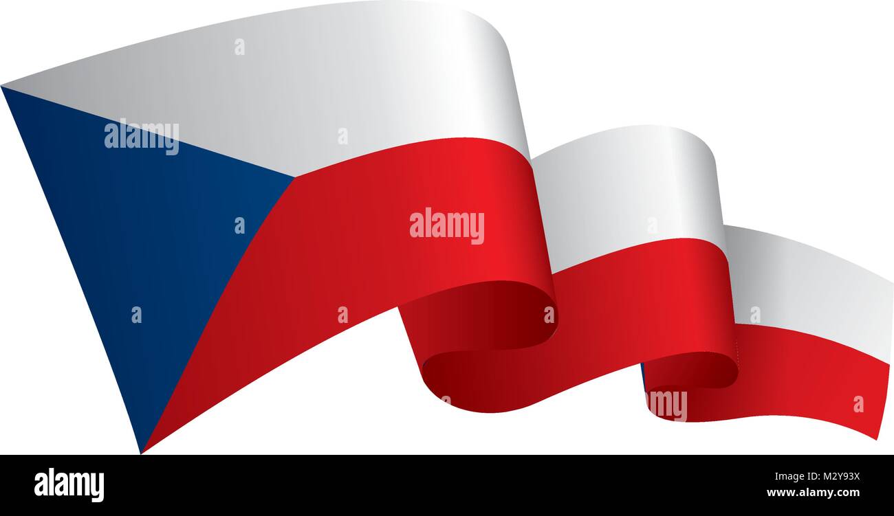 Czechia flag, vector illustration Stock Vector Image & Art - Alamy