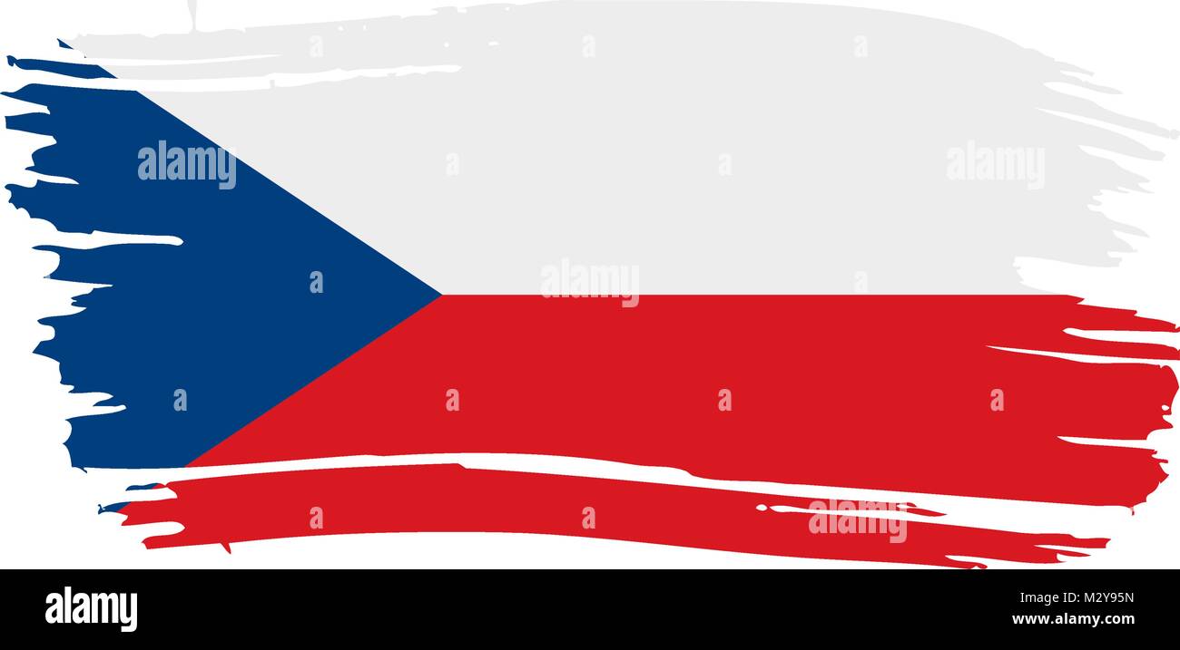 Czechia flag, vector illustration Stock Vector Image & Art - Alamy