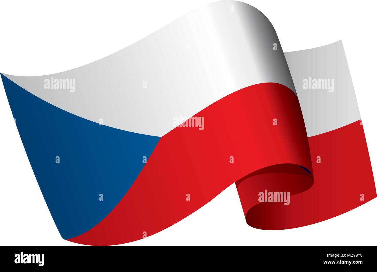 3d czechia flag waving Stock Vector Images - Alamy