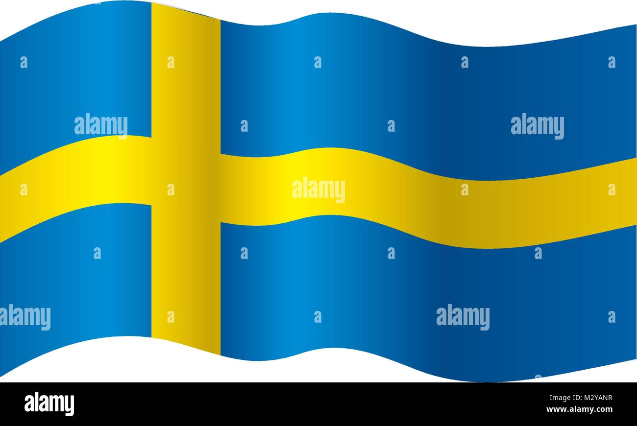 Sweden flag, vector illustration Stock Vector Image & Art - Alamy