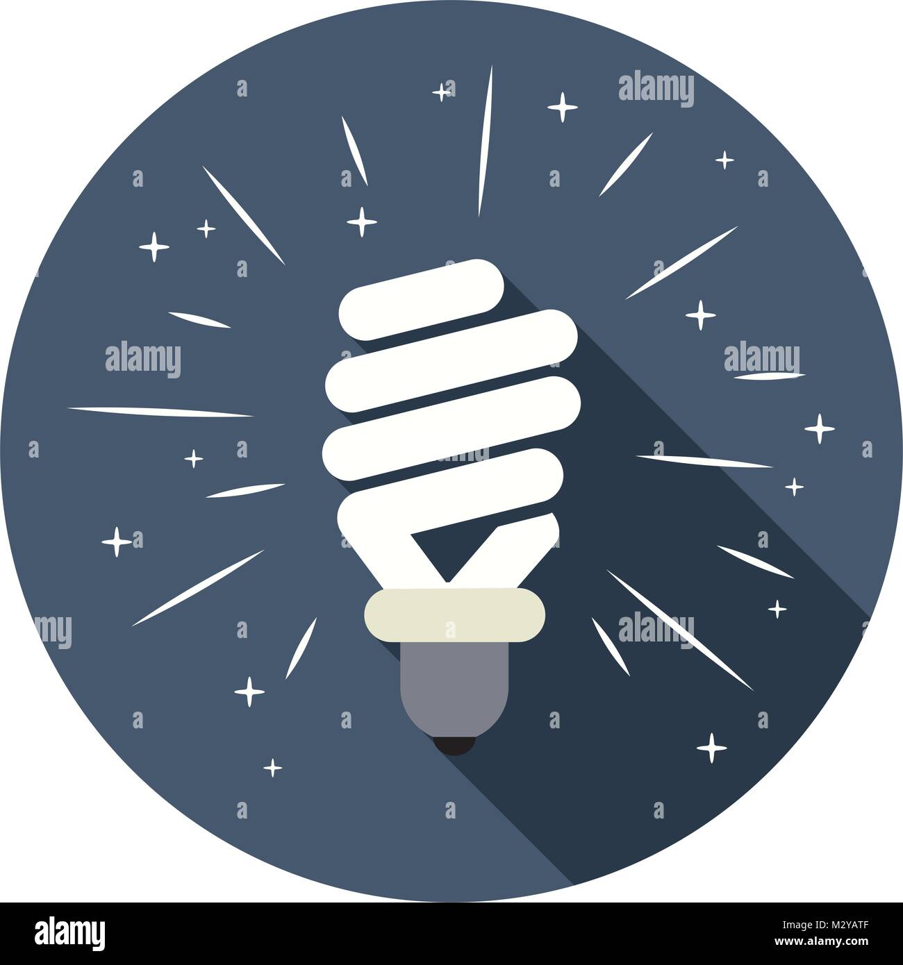 Fluorescent Light Bulb Icon