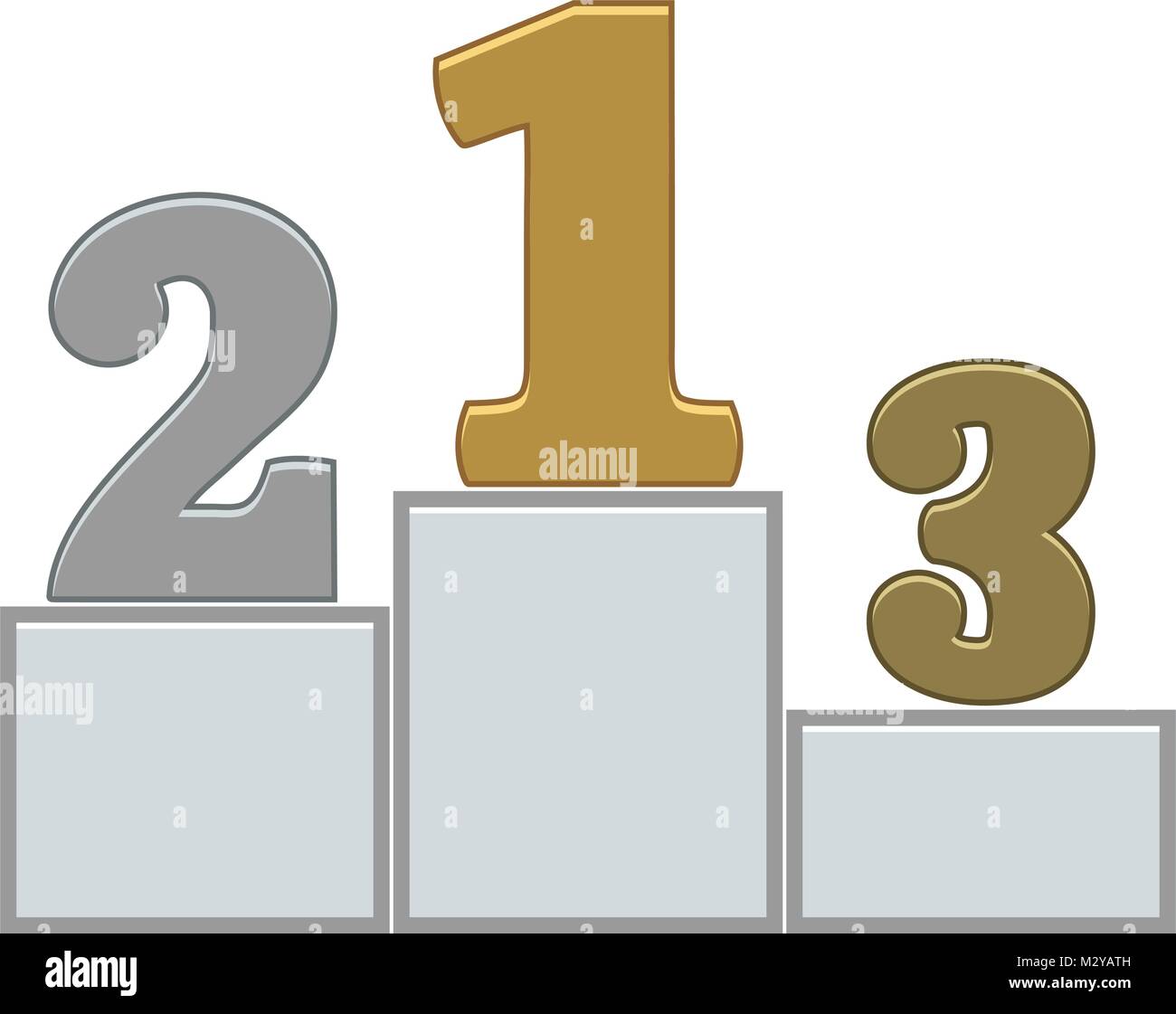 vector winners podium with first, second and third places. pedestal for ...