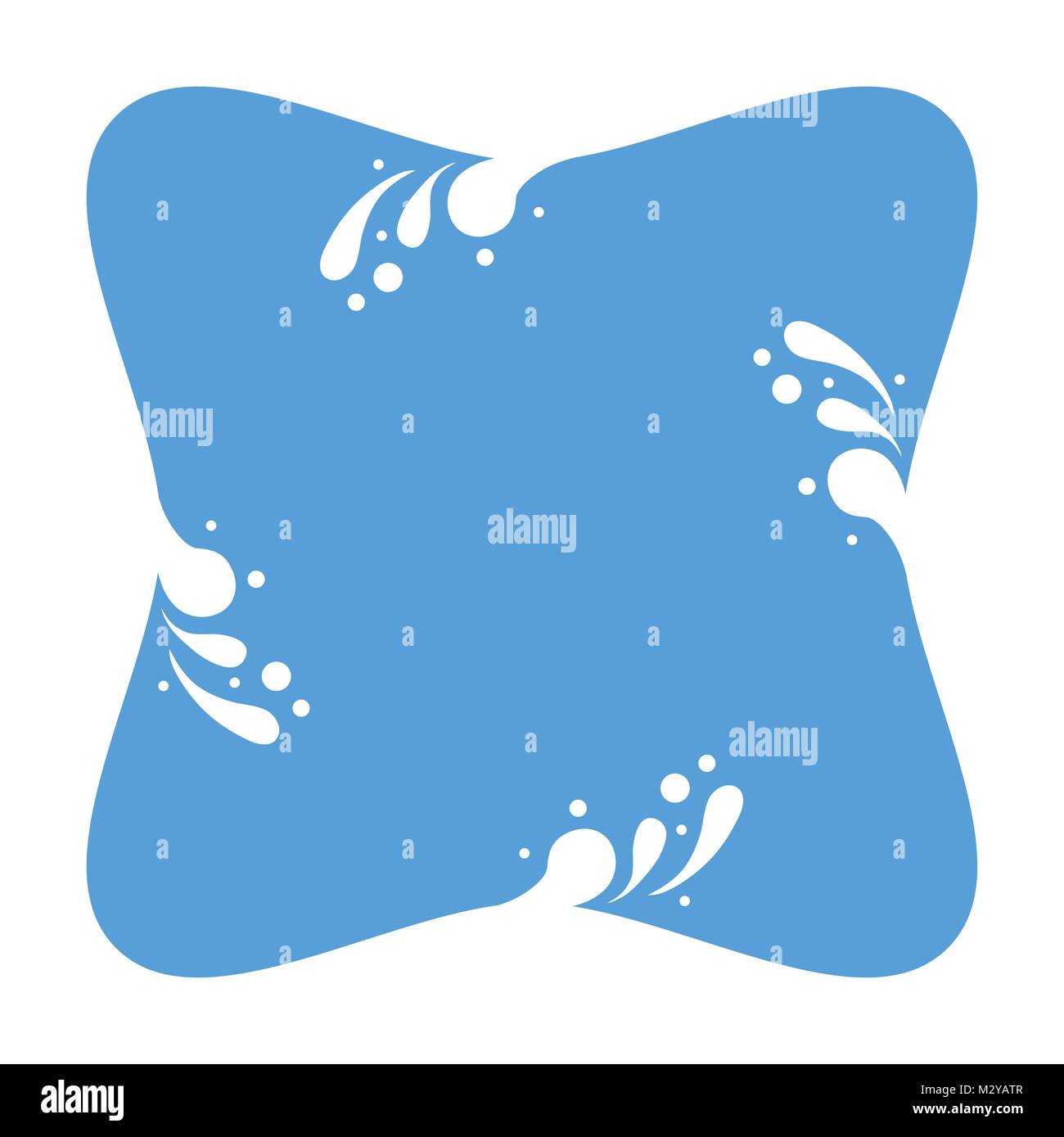 vector milk splash wavy border background with milk drops, white and ...