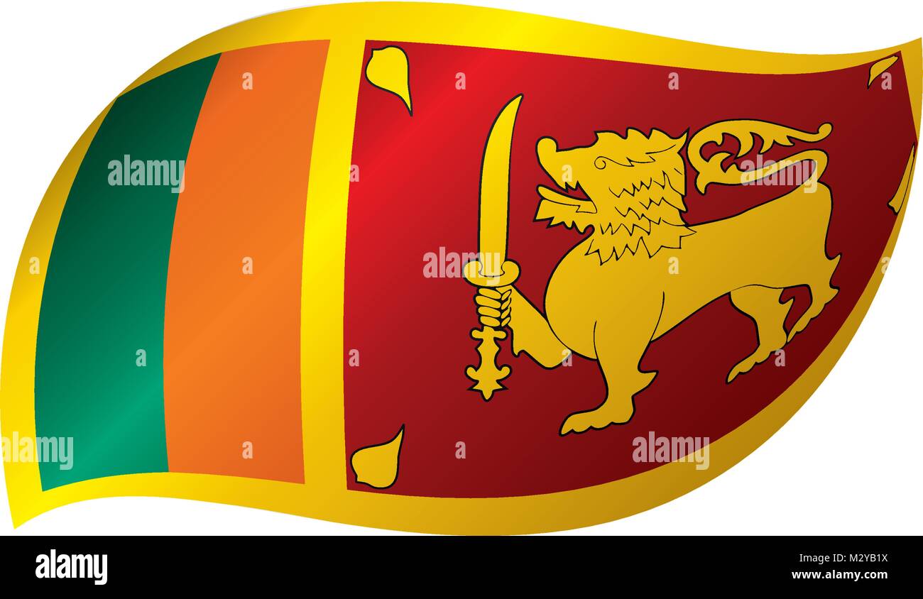 Sri Lanka flag, vector illustration Stock Vector Image & Art - Alamy
