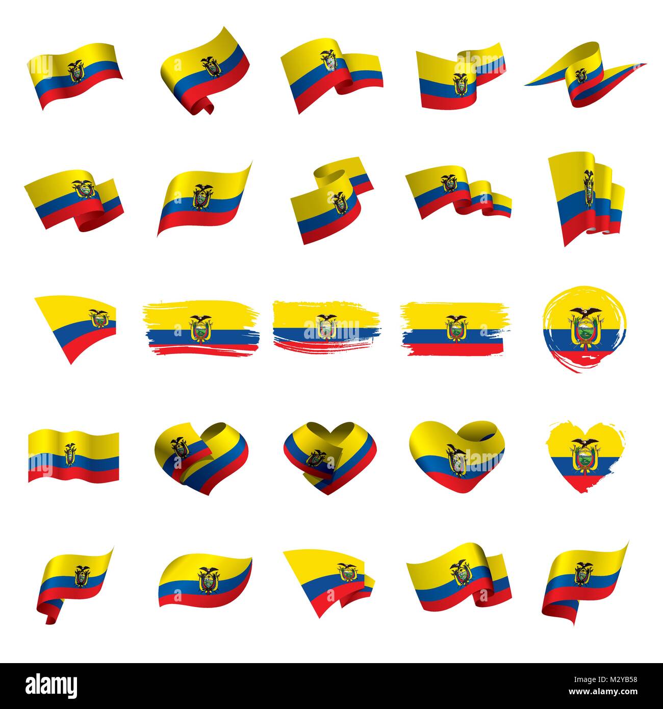 Ecuador flag, vector illustration Stock Vector Image & Art - Alamy
