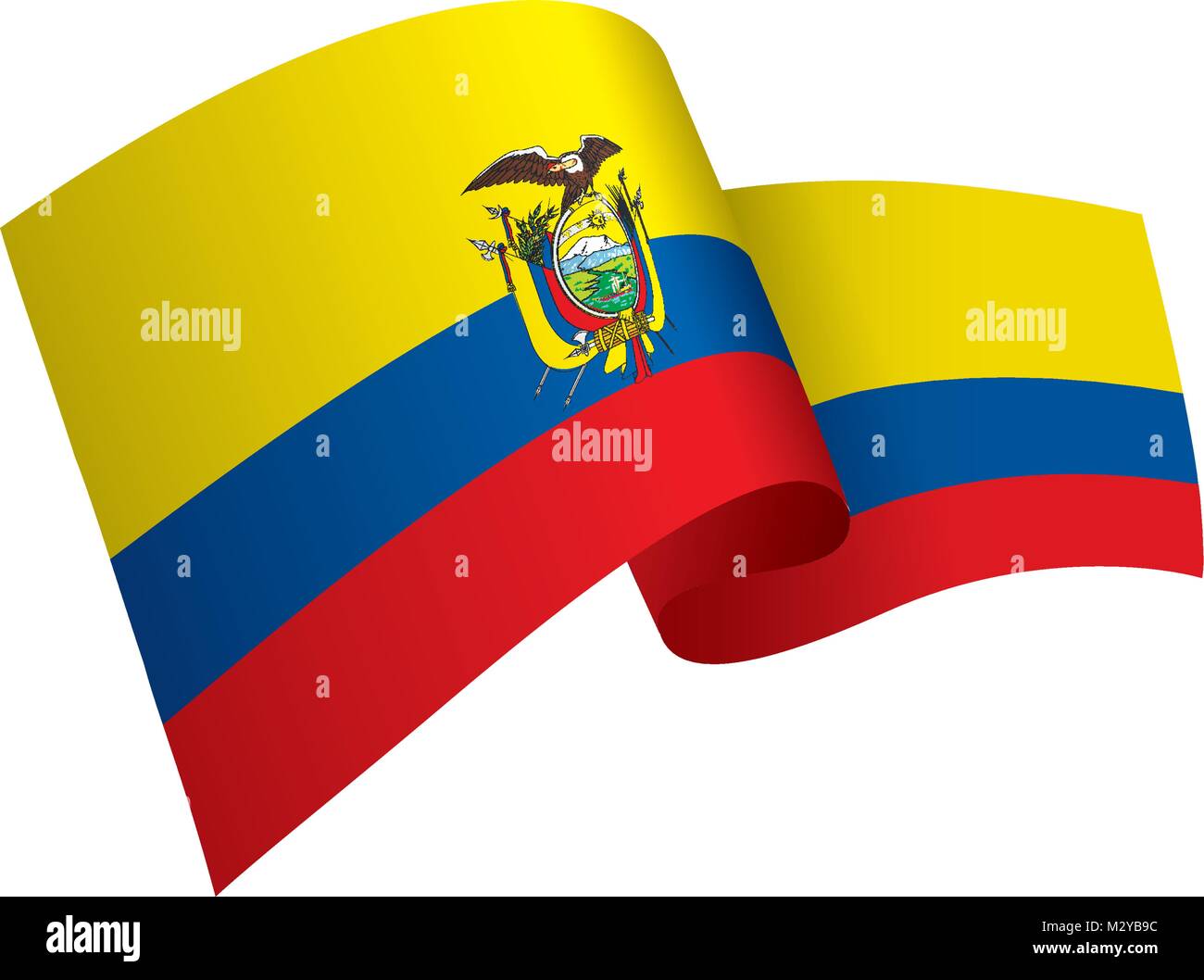 Ecuador flag, vector illustration Stock Vector Image & Art - Alamy