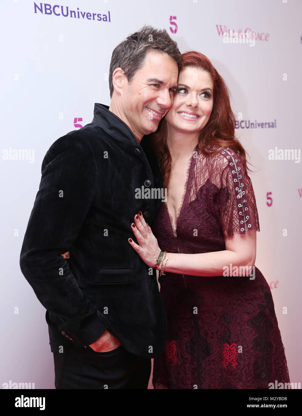 Actors Eric McCormack and Debra Messing, the stars of Will & Grace ...