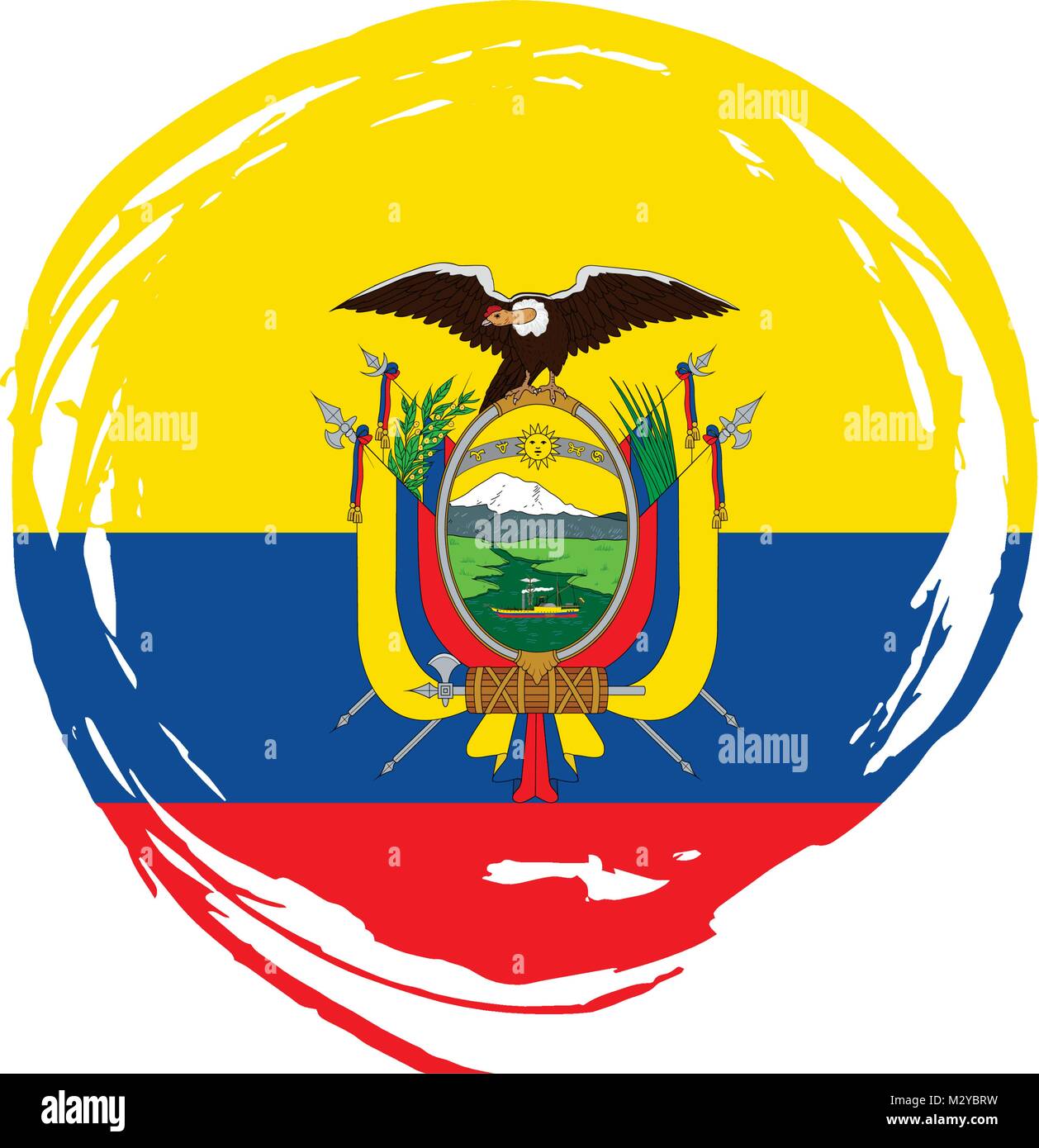 Ecuador flag, vector illustration Stock Vector Image & Art - Alamy