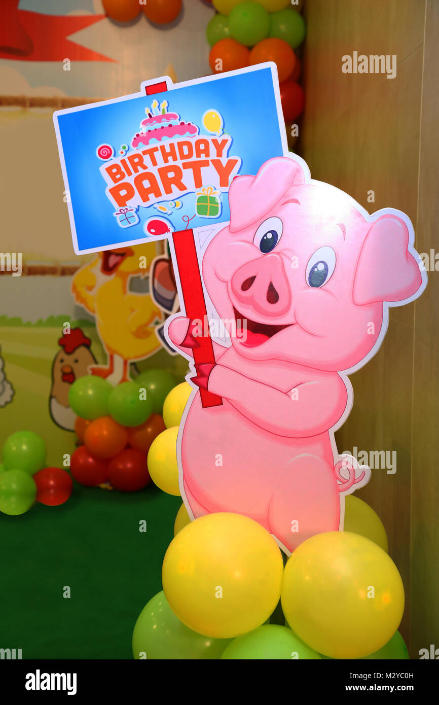 birthday party, invitation card Stock Photo - Alamy