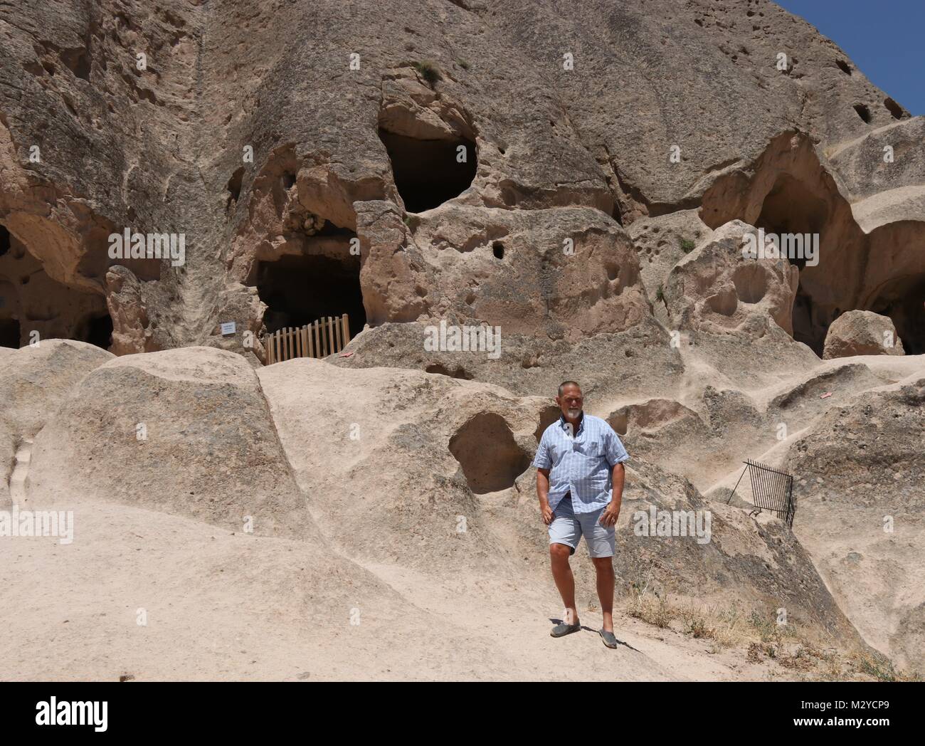 Tourists visiting the Selime Monastery in Cappadocia Stock Photo - Alamy