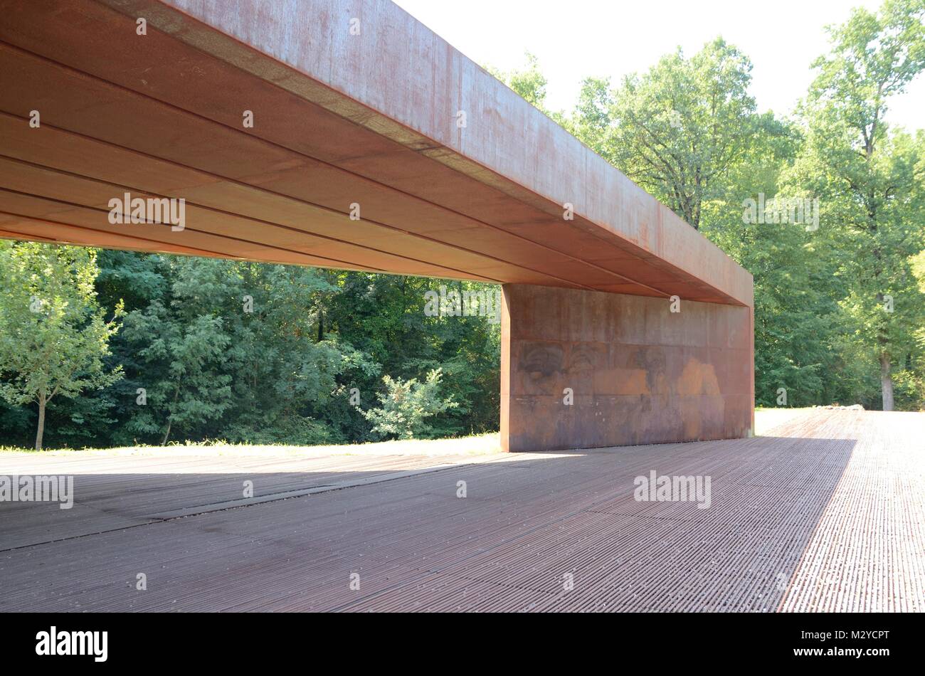 Exterior roof of the pavilion of the athletics track, designed by RCR ...