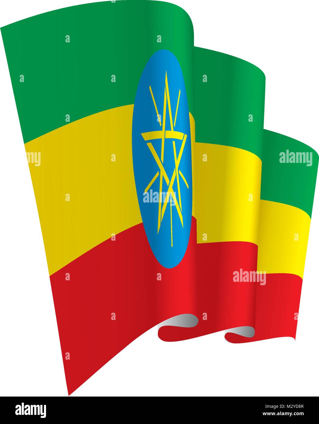 Ethiopia flag, vector illustration Stock Vector Image & Art - Alamy