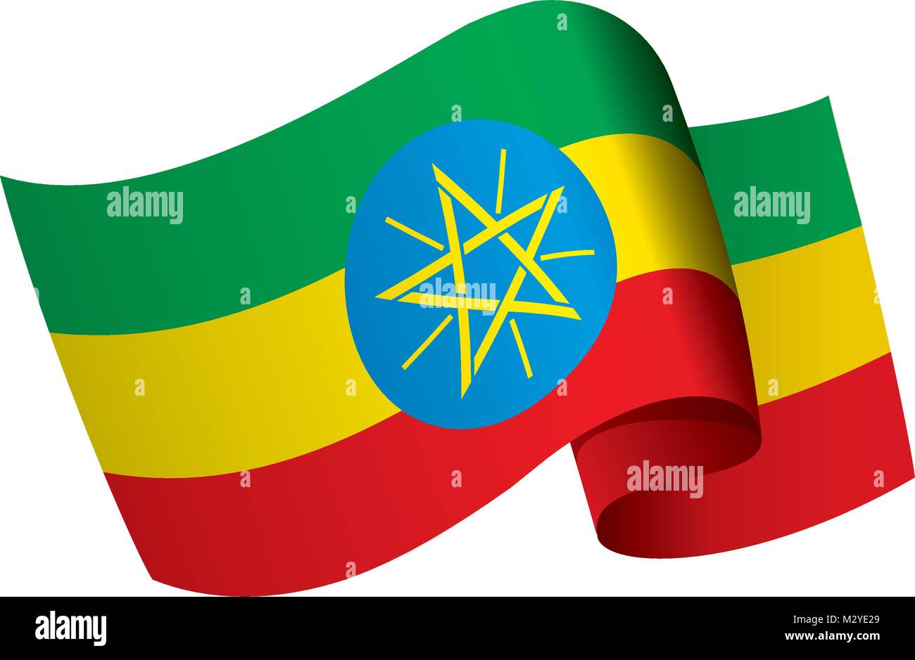 Ethiopia flag, vector illustration Stock Vector Image & Art - Alamy