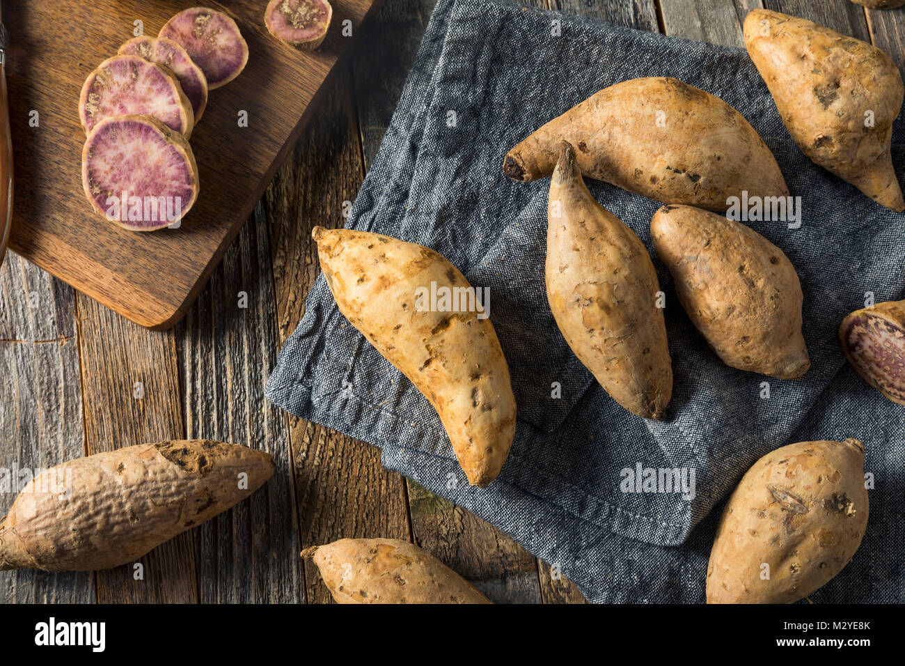 Raw Organic Hawaiian Sweet Potatoes Ready to Cook Stock Photo - Alamy