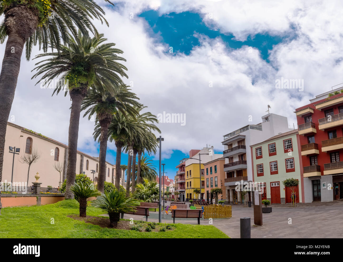 La Laguna street view, Tenerife, Canary Islands Stock Photo - Alamy