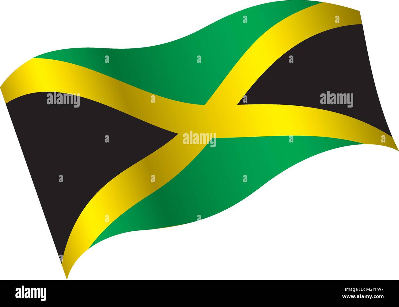 Jamaica flag, vector illustration Stock Vector Image & Art - Alamy