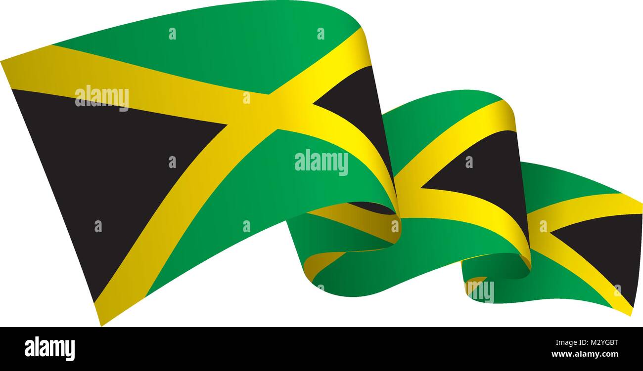 Jamaica flag, vector illustration Stock Vector Image & Art - Alamy