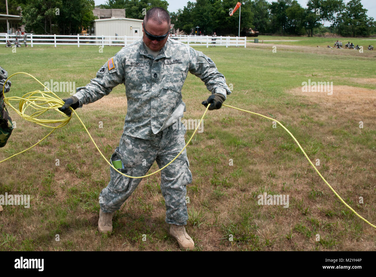 Sgt. 1st Class Joseph Byers, a member of Oklahoma Medical Detachment ...