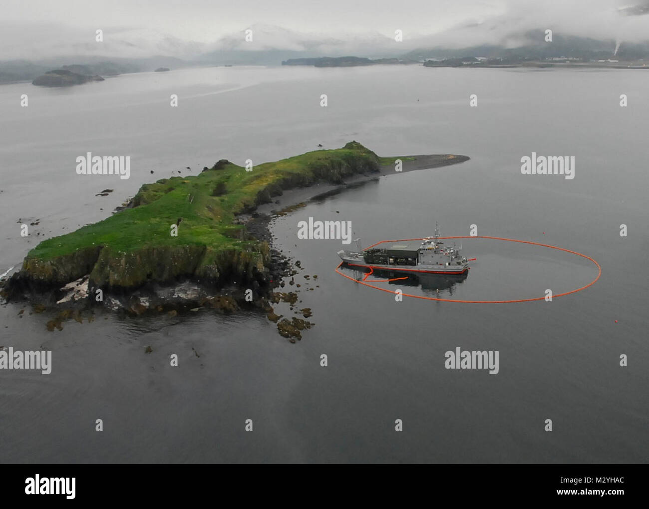 KODIAK, Alaska - clean up diesel fuel from the grounded 174-foot by # ...