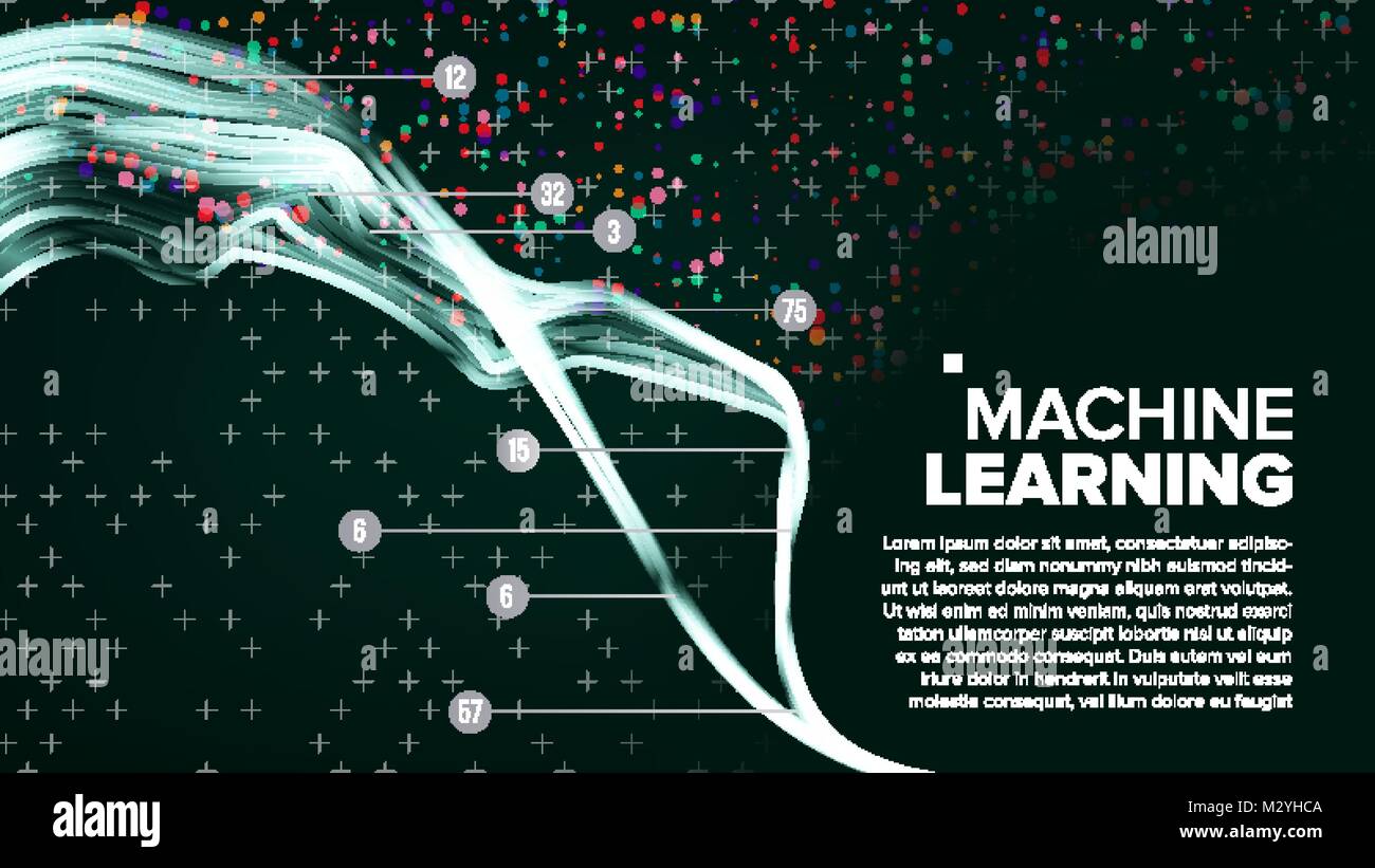 Machine Learning Background Vector Algorithm Visualization Futuristic Code Cryptography 4498