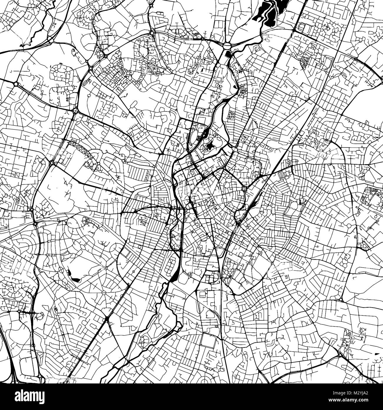 Map of leicester, england High Resolution Stock Photography and Images ...