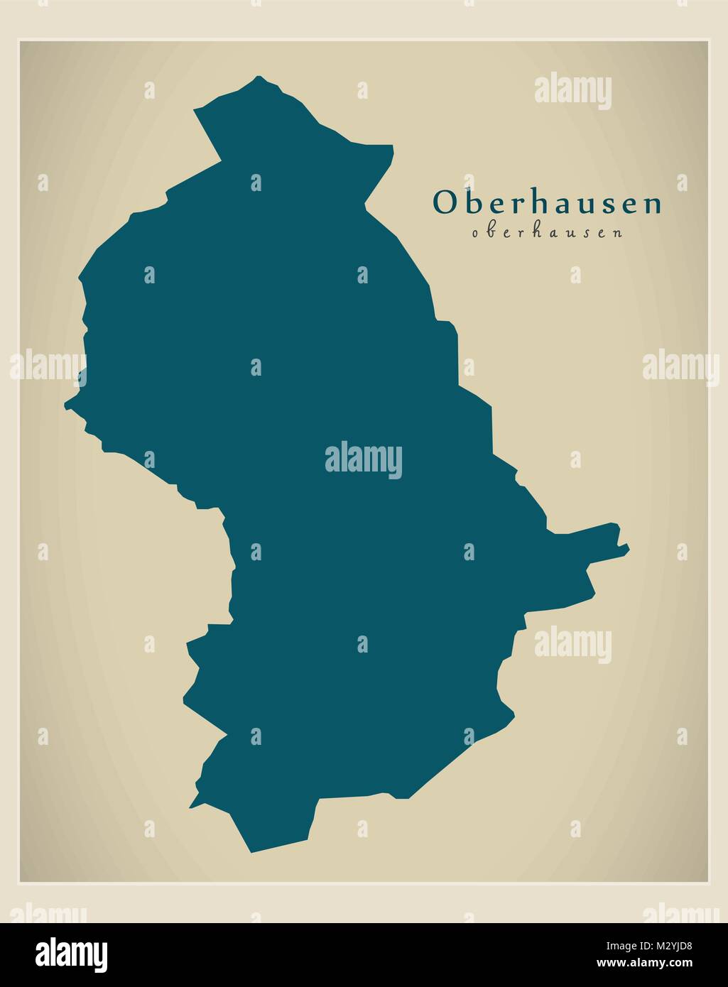 Modern Map - Oberhausen city of Germany DE Stock Vector Image & Art - Alamy