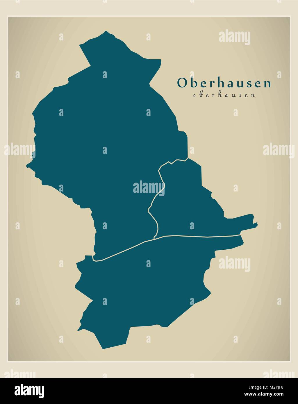 Oberhausen map hi-res stock photography and images - Alamy