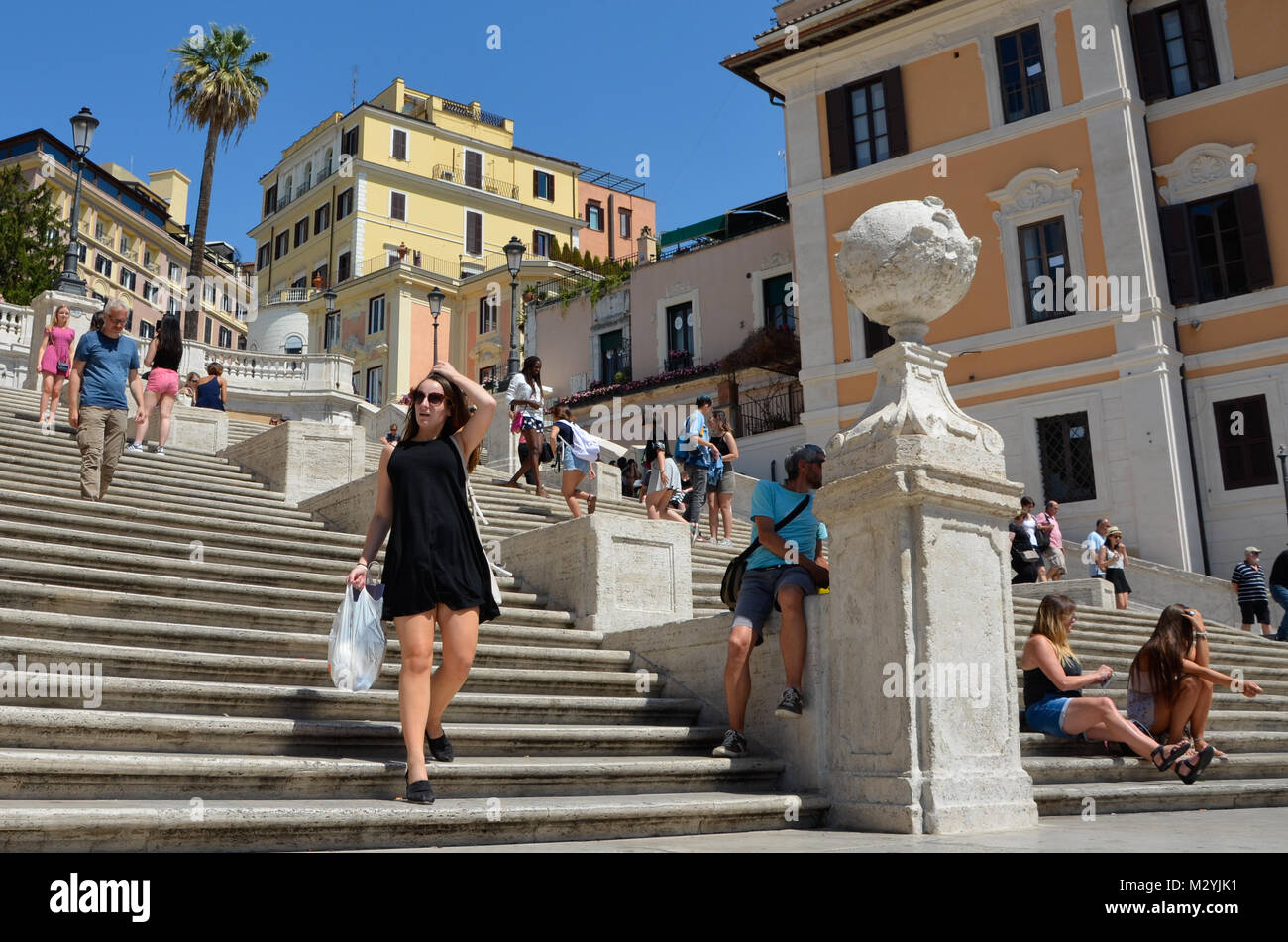 The Spanish steps Stock Photo - Alamy
