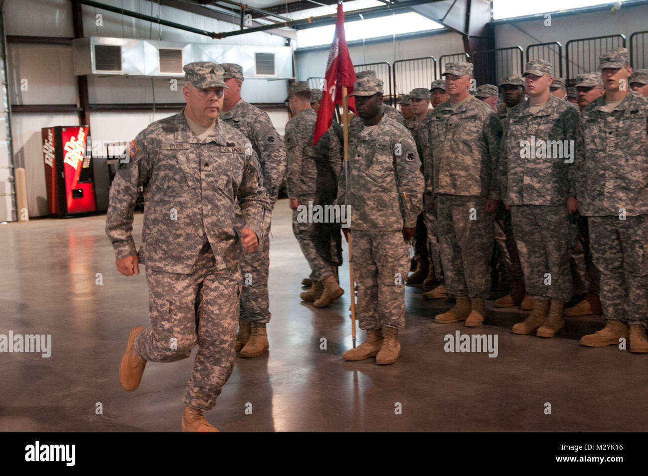 Sgt. Brandon Dyer, a member of the 120th Engineer Battalion, Oklahoma ...