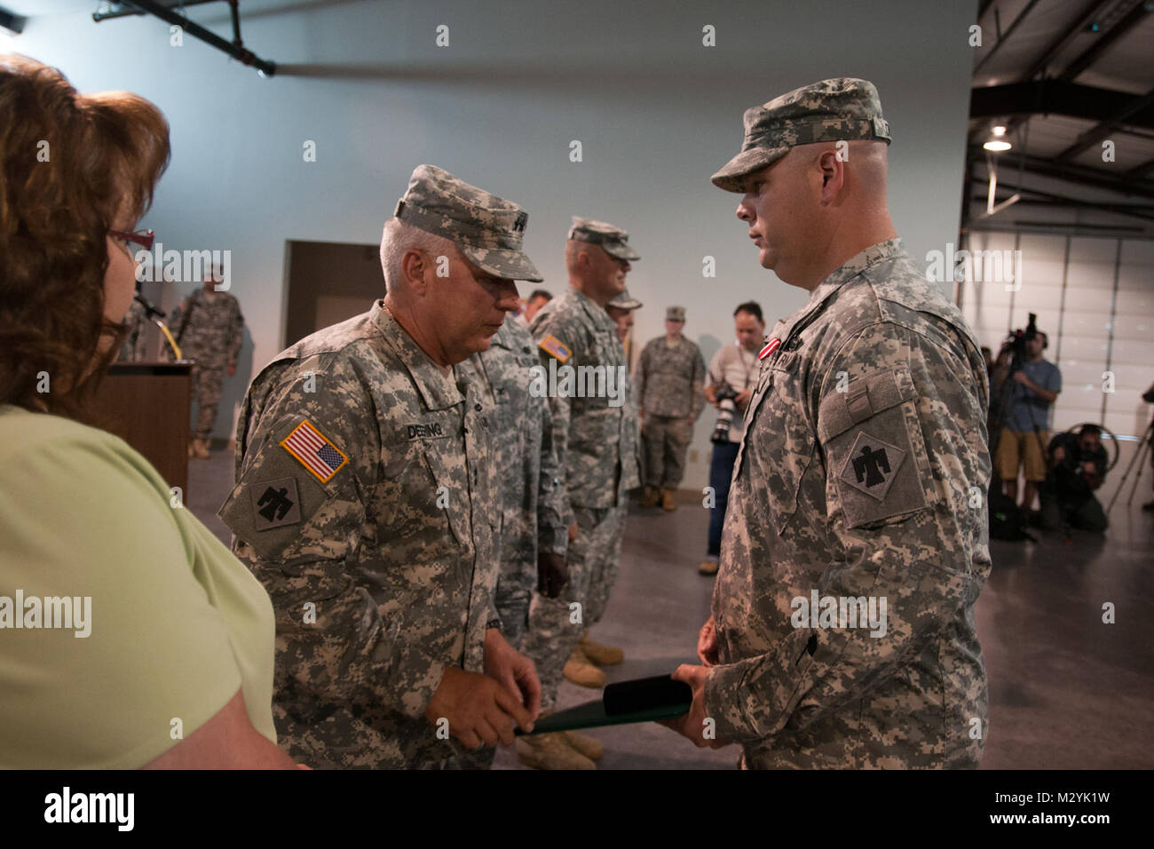 Sgt. Brandon Dyer, a member of the 120th Engineer Battalion, Oklahoma ...