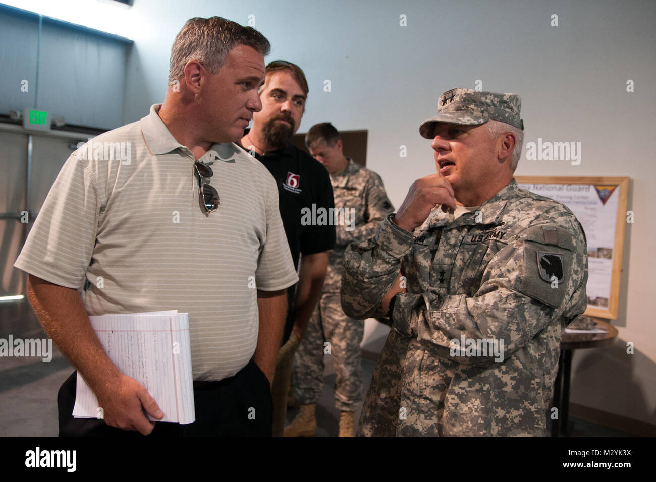 Sgt. Brandon Dyer, a member of the 120th Engineer Battalion, Oklahoma ...