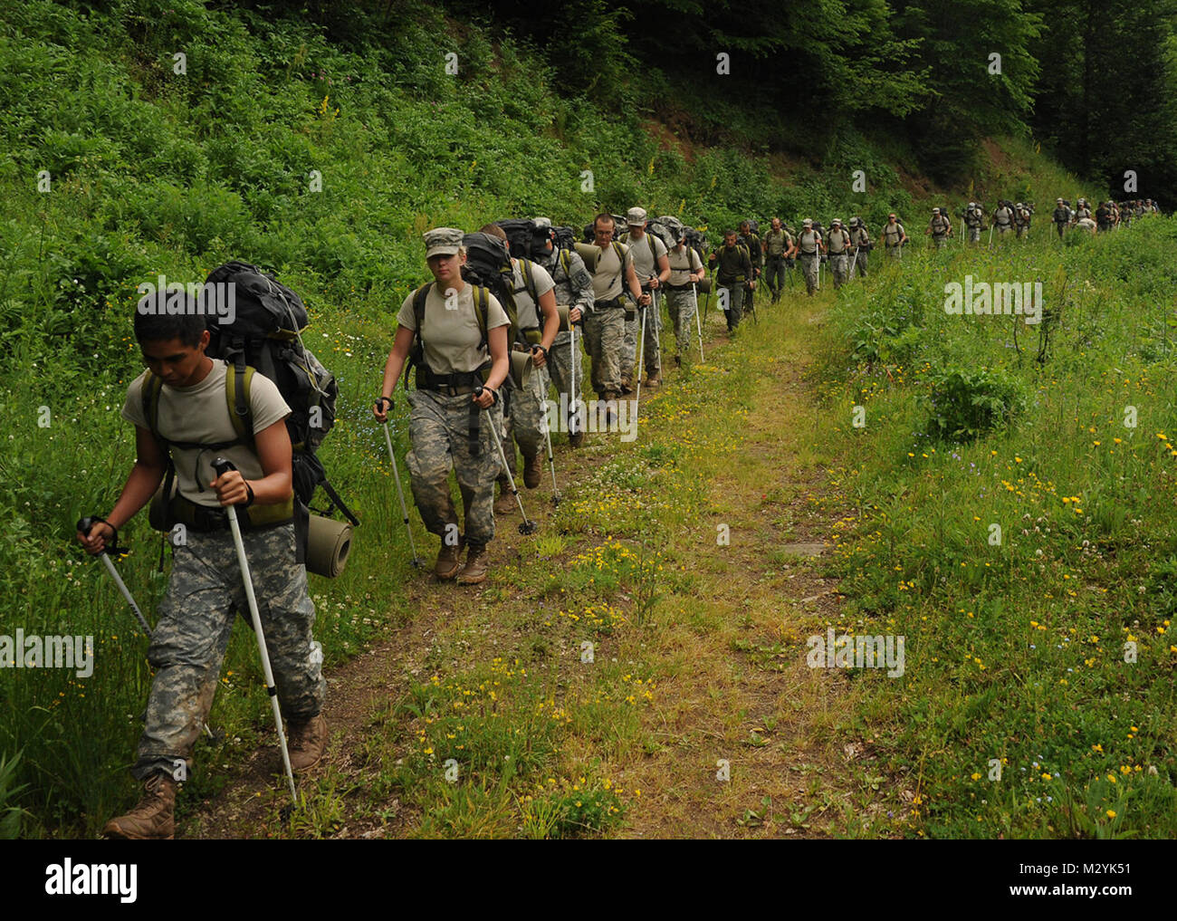 Hiking through the Caucus Mountains by Georgia National Guard Stock ...