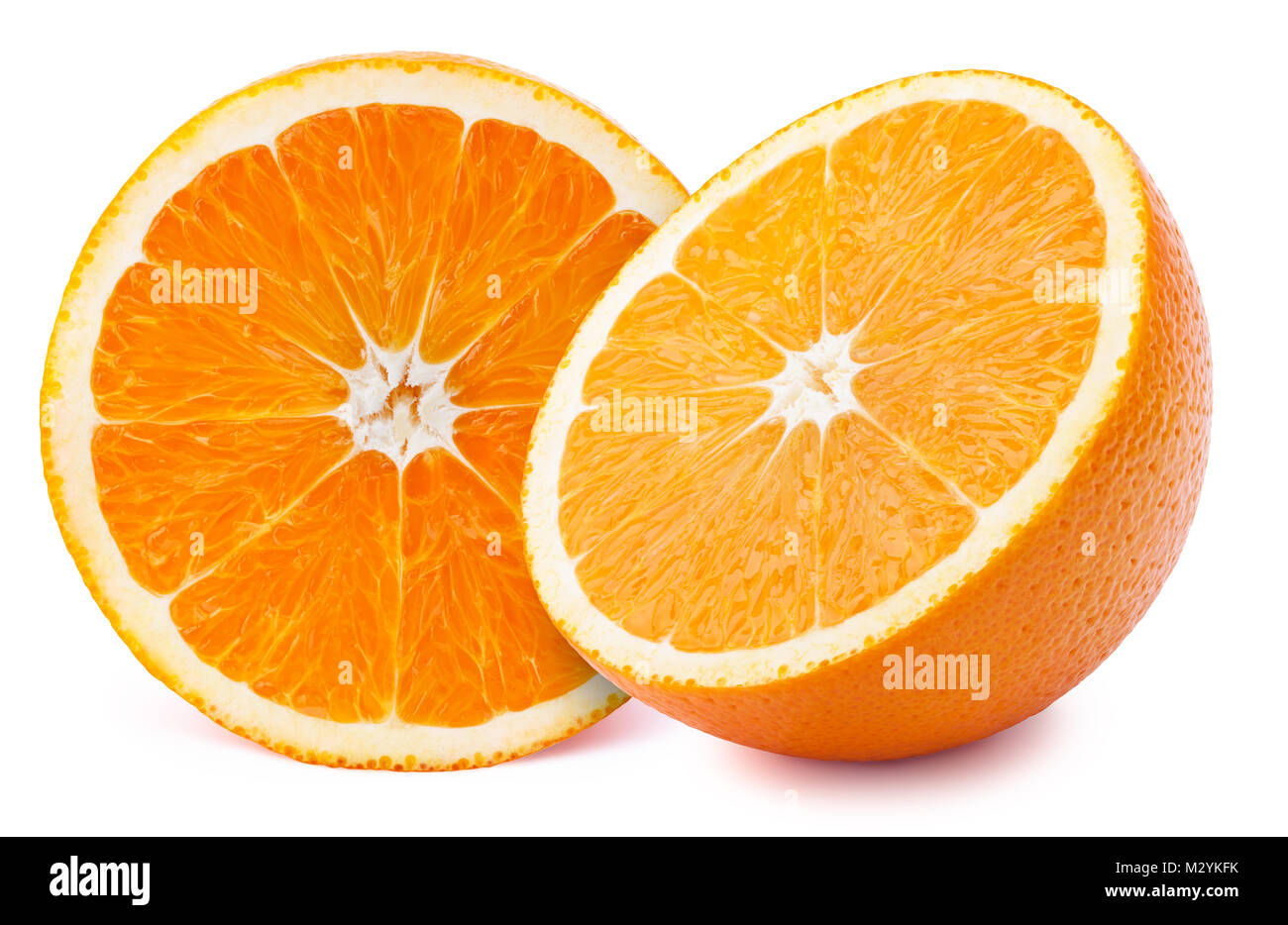 Halfs of orange Cut Out Stock Images & Pictures - Alamy