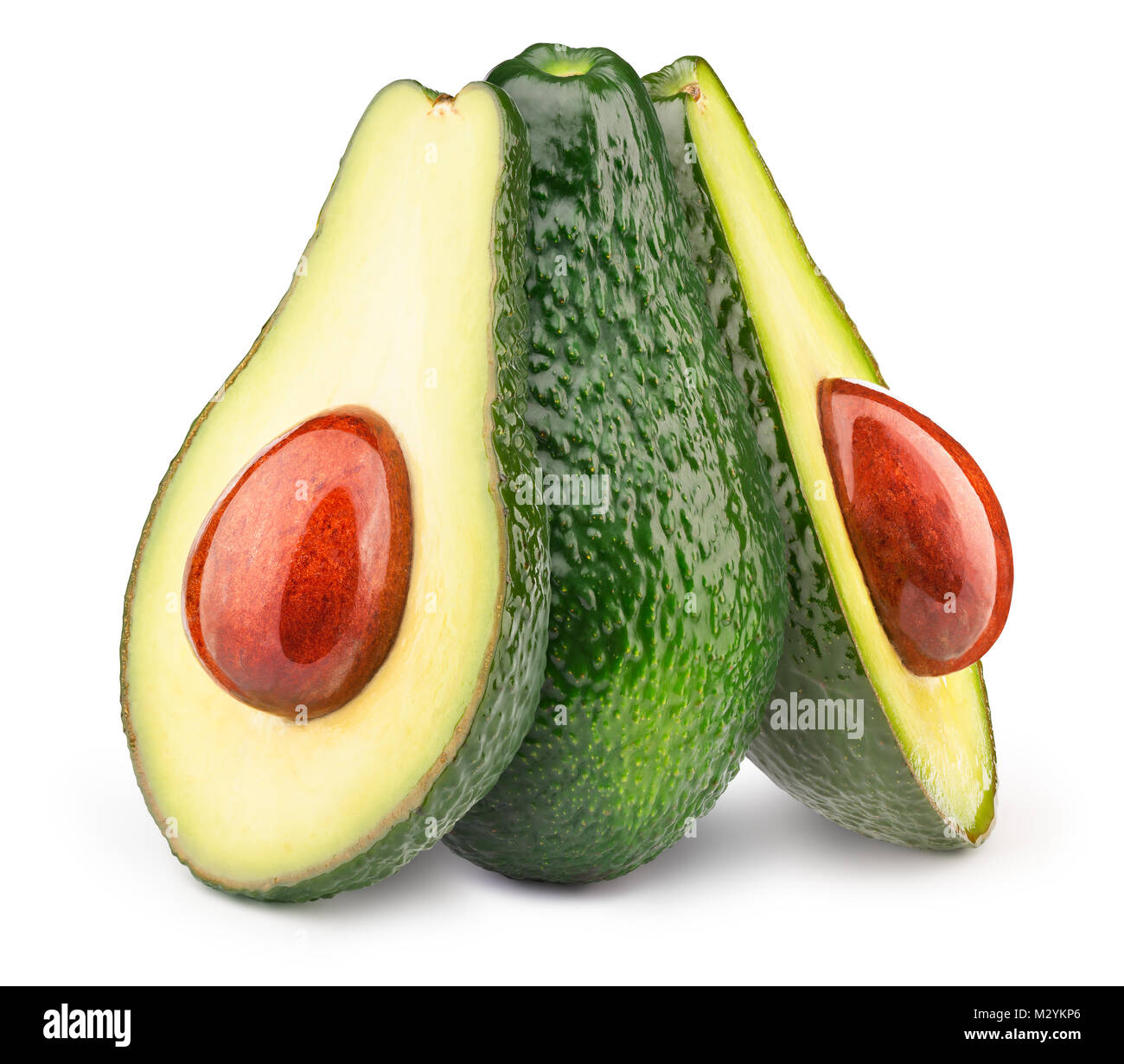 Three avocados isolated Stock Photo - Alamy