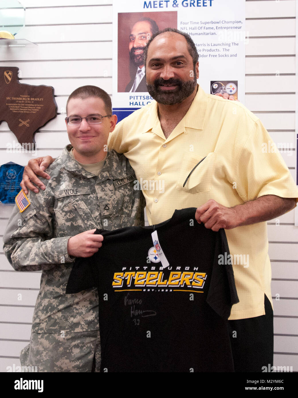 Pfc. David Wolf, a member of the 316th Sustainment Command ...