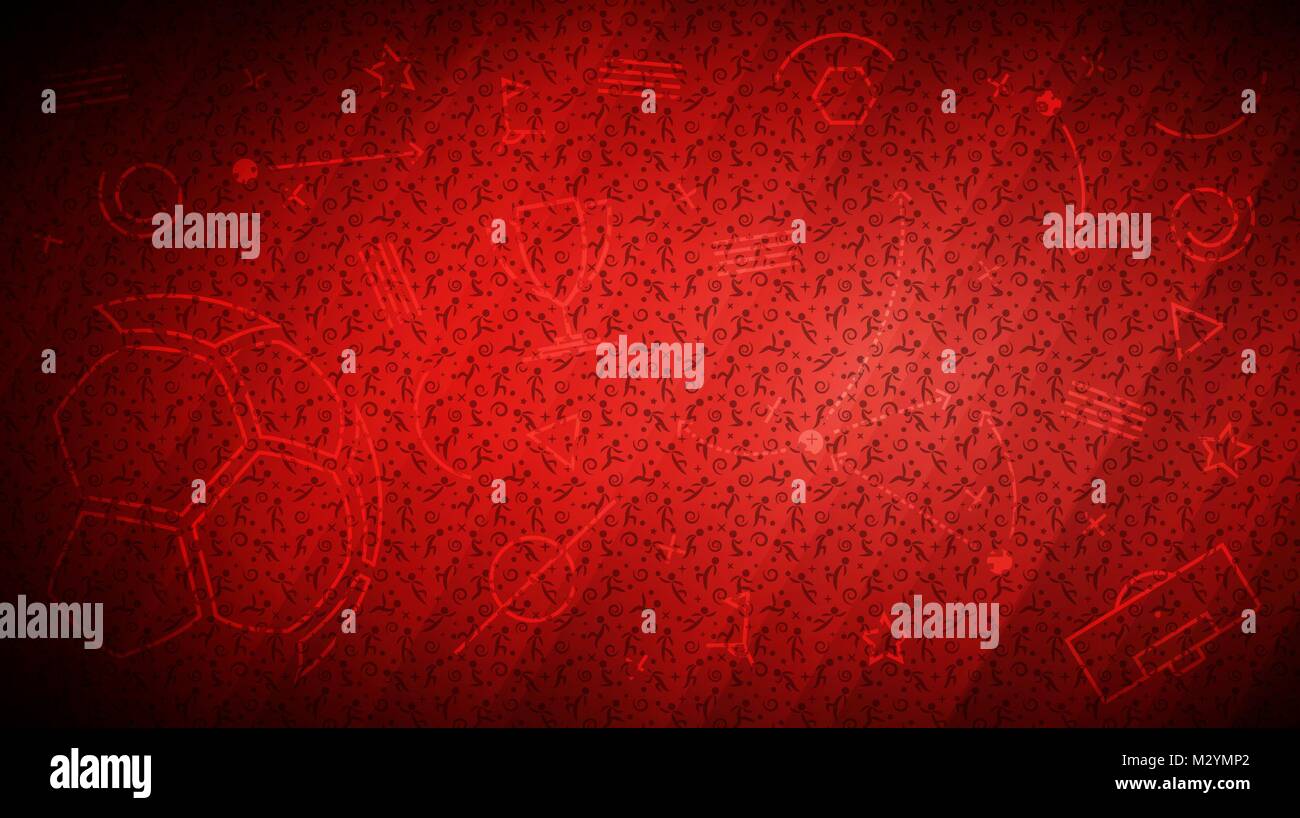 Football championship background. Vector illustration of abstract red ...