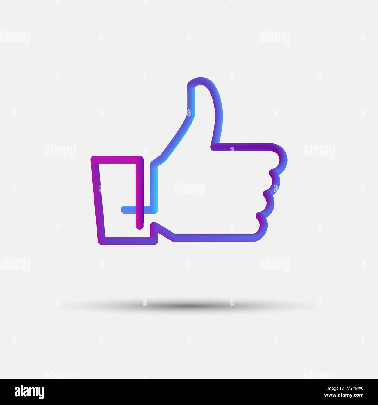 3d like icon hi-res stock photography and images - Alamy