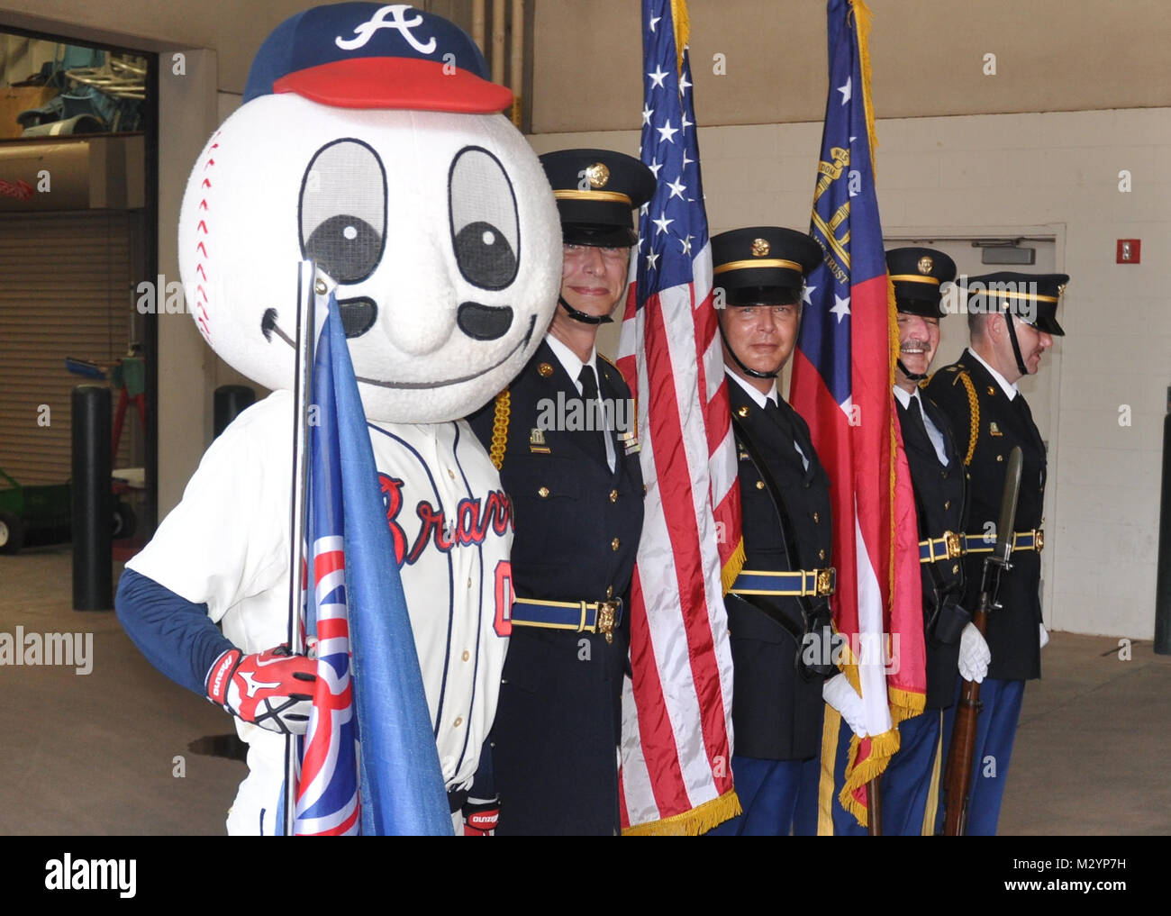 Homer and SDF Color Guard by Georgia National Guard Stock Photo - Alamy