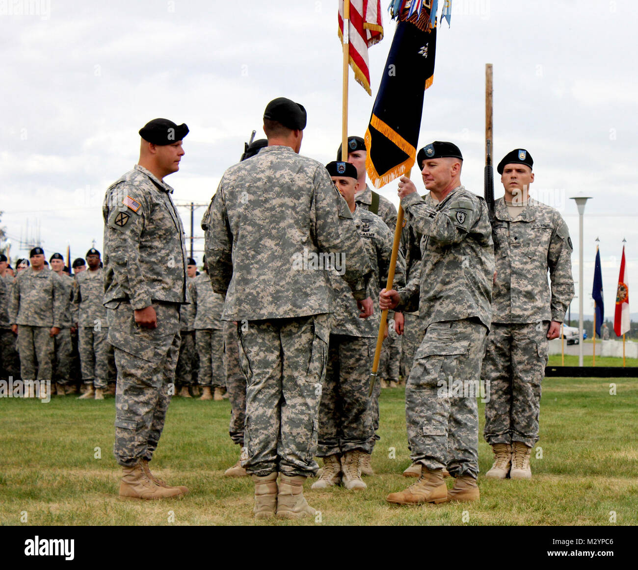 Lt. Col. Jeff Stewart, outgoing commander for the 1st Battalion, 24th ...