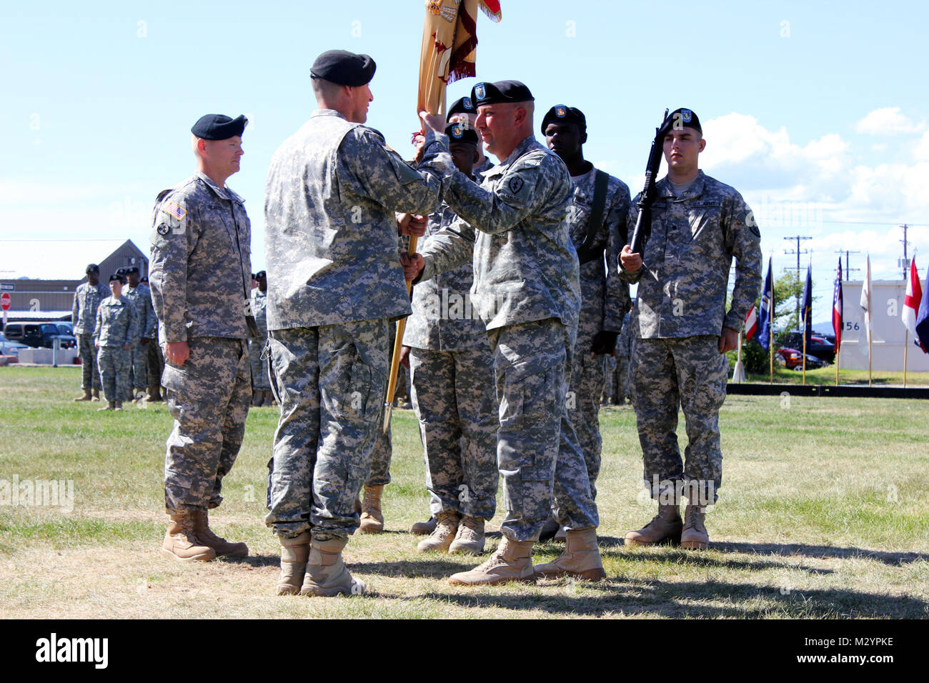 Lt. Col. John McMurray, (outgoing) commander of the 25th Brigade ...
