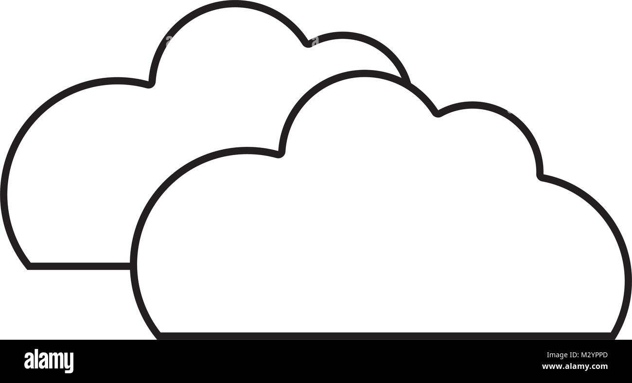 line nature clouds weather in the sky icon Stock Vector Image & Art - Alamy