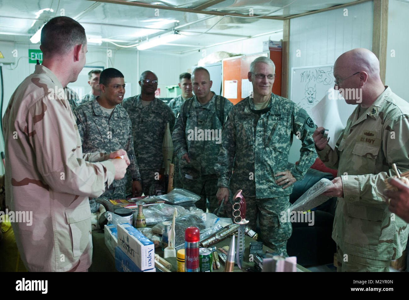 Senior Chief Petty Officer Shannon Tindell of Antioch, Ill. shows Brig ...