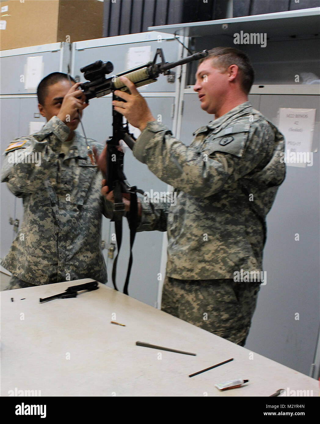 Sgt. Joel Ratchford, Armeror for A company, 3rd Battalion, 21st ...