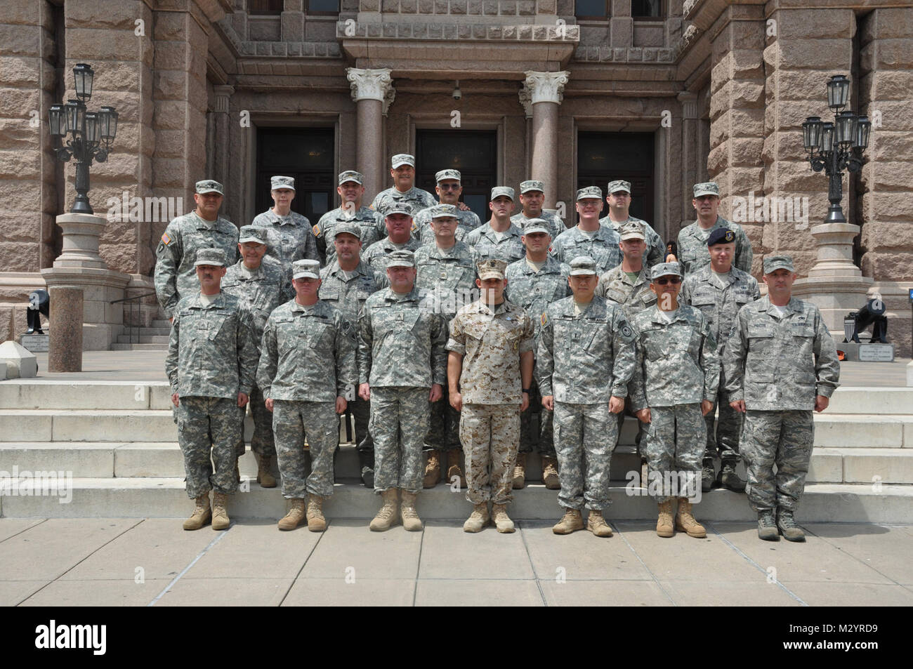 Group Outside by Texas Military Department Stock Photo - Alamy